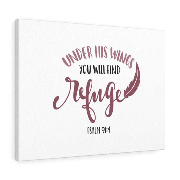 Express Your Love Gifts | Art | Scripture Sign Find Refuge Psalm 94 Bible Verse Canvas Christian ...